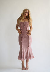 Wild Rose & Sparrow The Desirée Dress in Zephyr Purple