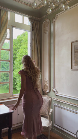 Wild Rose & Sparrow The Desirée Dress in Zephyr Purple