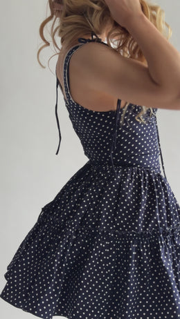 Wild Rose & Sparrow The Fae Dress in Noir